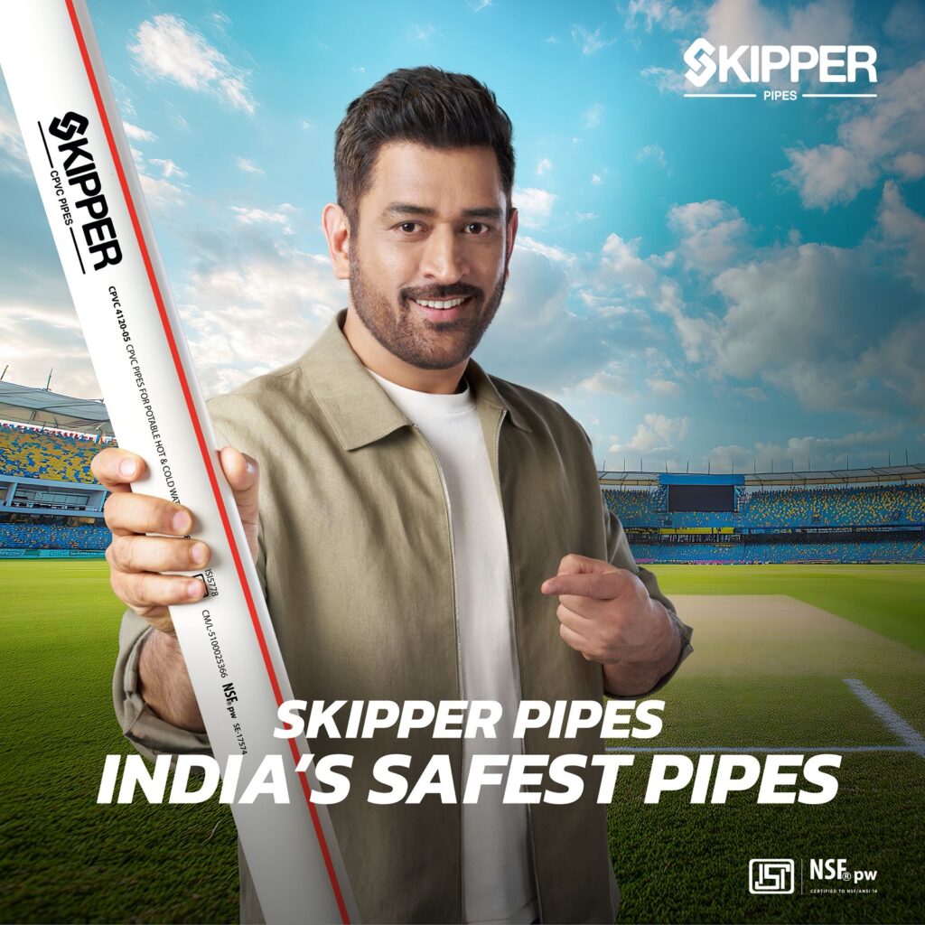 Skipper Pipes Launches New Campaign featuring MS Dhoni | Business News ...