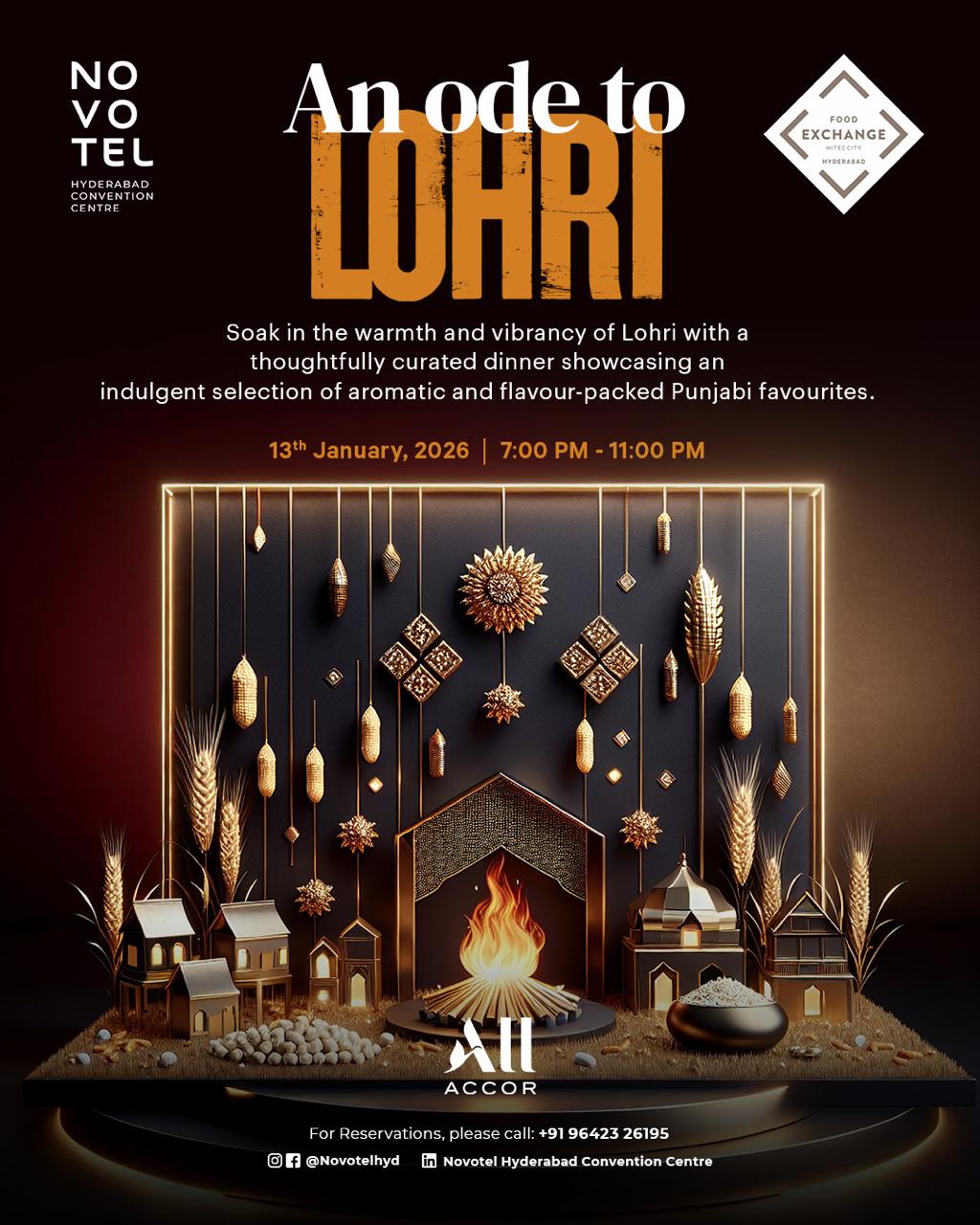 Celebrate Lohri with a Grand Festive Dinner at Novotel Hyderabad ...